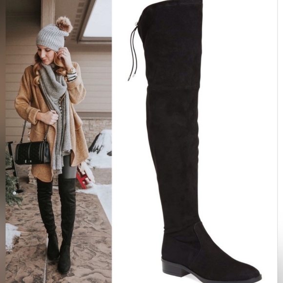 Sam Edelman | Shoes | Sam Edelman Elina Over The Knee Black Suede ...